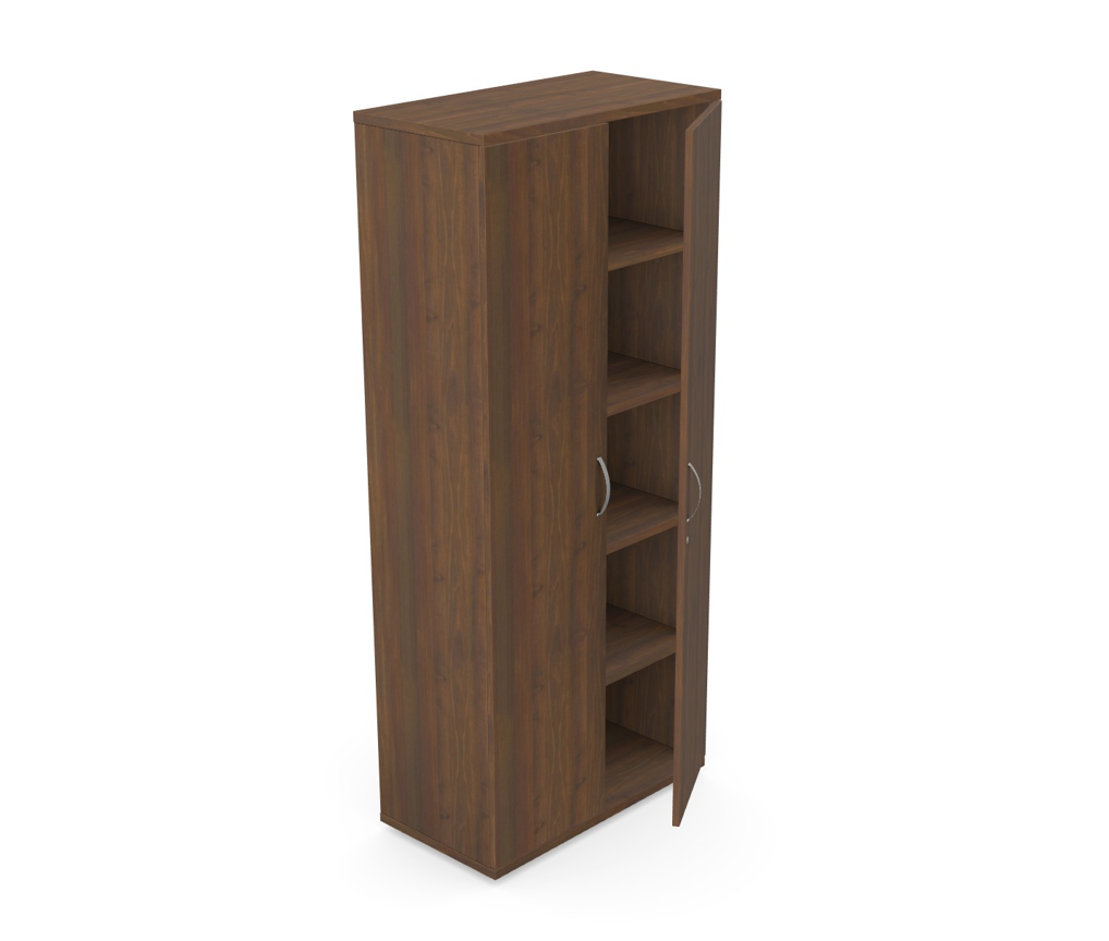 Tall Walnut Storage Unit – CTI Business Solutions